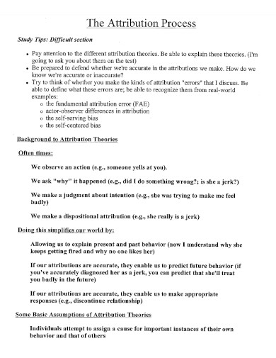 Fundamental Attribution Error - Examples, PDF | Examples