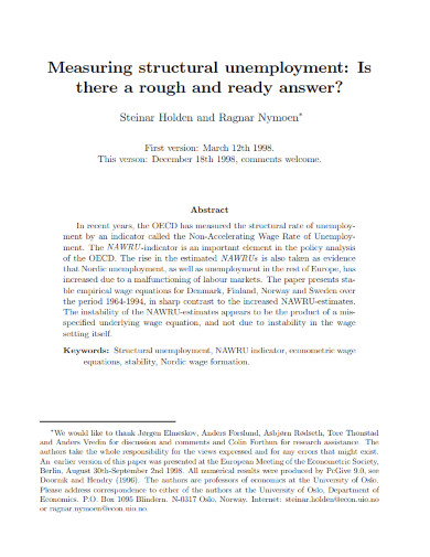 Structural Unemployment - Examples, PDF | Examples