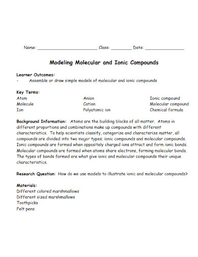 Ionic Compounds - 10+ Examples, Format, How to Name, PDF