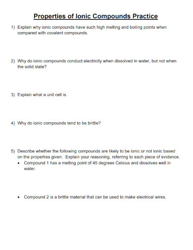 Ionic Compounds - 10+ Examples, Format, How to Name, PDF