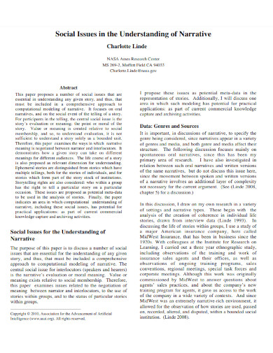 Social Issues - Examples, PDF | Examples