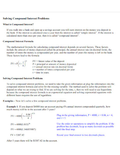 Compound Examples - Examples, PDF | Examples