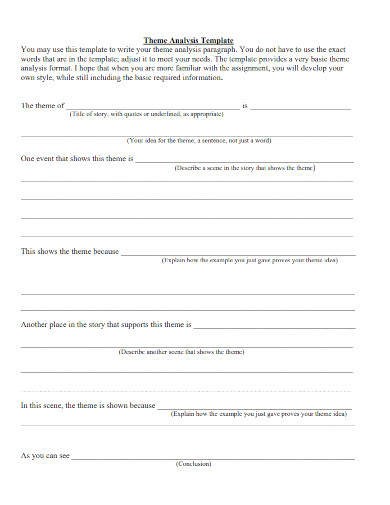 Theme - Examples, PDF | Examples