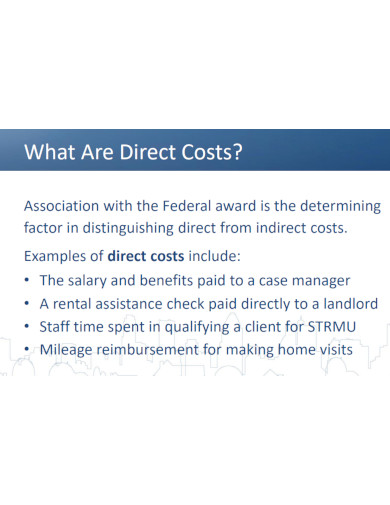 Indirect Cost - Examples, PDF | Examples