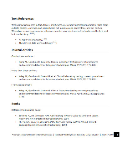 AMA Format - Examples, PDF | Examples