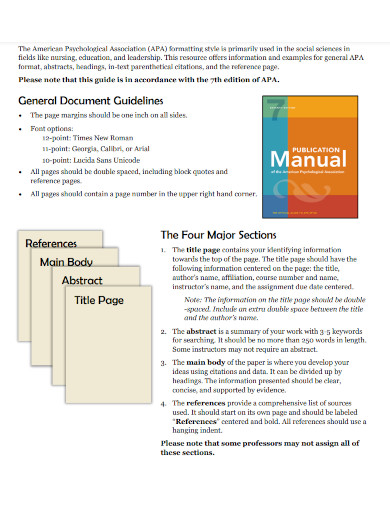 APA Format Reference Page - Examples, PDF | Examples