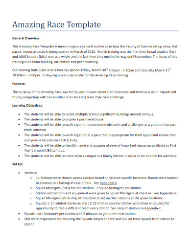 Race - Examples, PDF | Examples