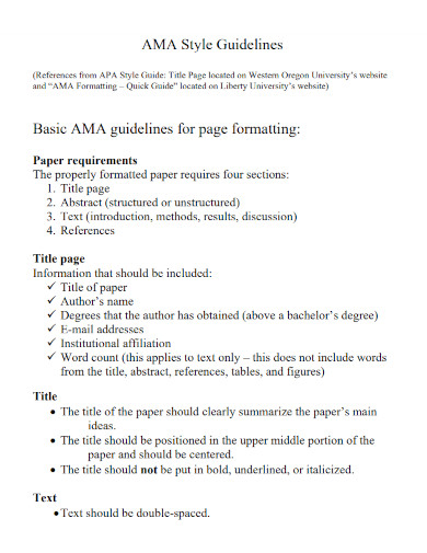 AMA Format - Examples, PDF | Examples