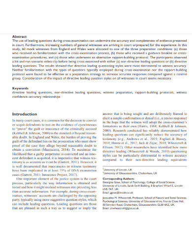 Leading Question - Examples, PDF | Examples