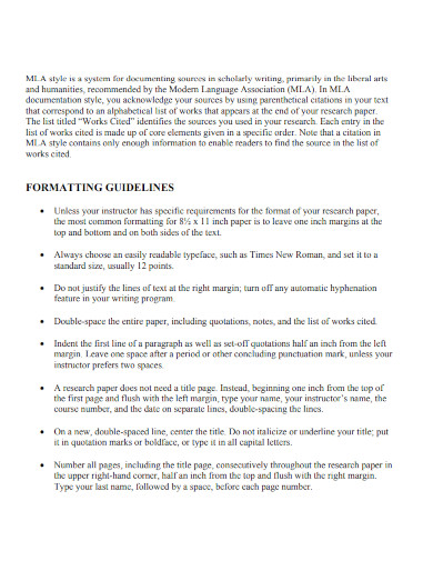 MLA Format Essay - Examples, PDF | Examples
