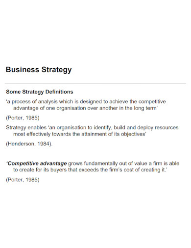 Competitive Advantage - Examples, PDF | Examples