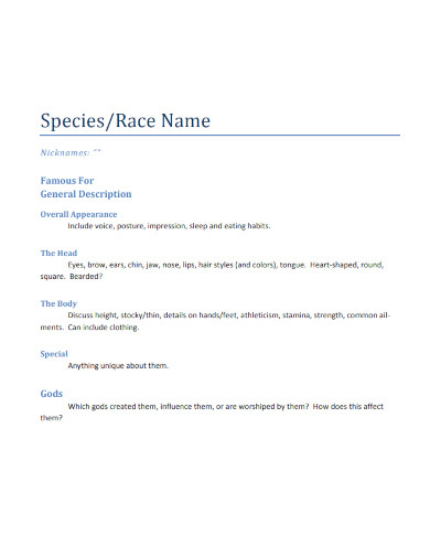 Race - Examples, PDF | Examples