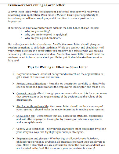 Good Cover Letter - Examples, PDF | Examples