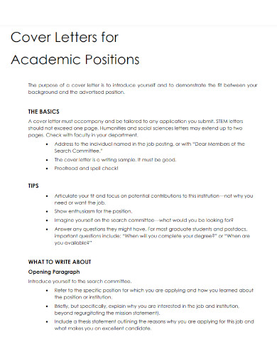 Good Cover Letter - Examples, PDF | Examples