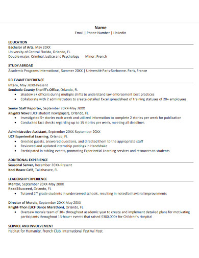 Resume Headline - Examples, PDF | Examples