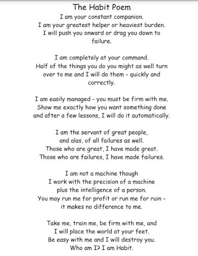 Poem - Examples, PDF | Examples