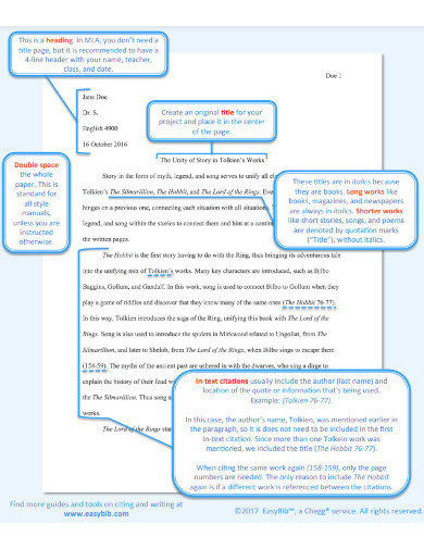 MLA Paper Format - Examples, PDF | Examples