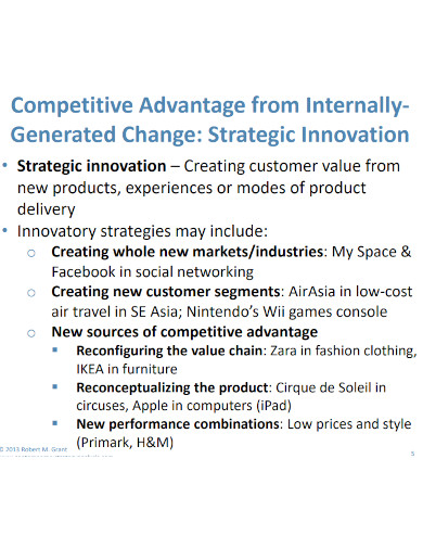Competitive Advantage - Examples, PDF | Examples