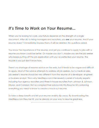 Resume Headline - Examples, PDF | Examples