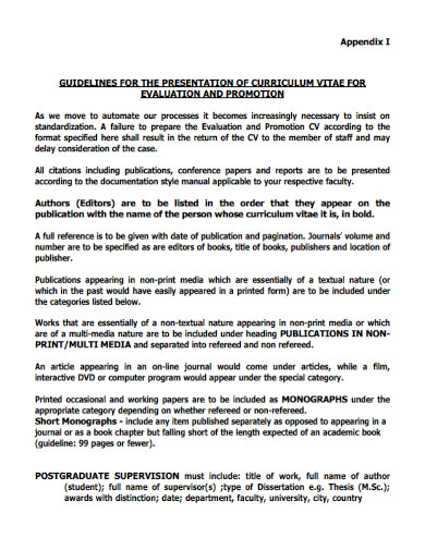 CV Format - Examples, PDF | Examples