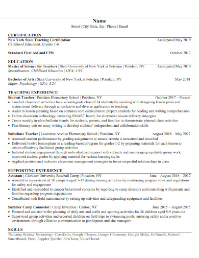 High School Resume - Examples, PDF | Examples
