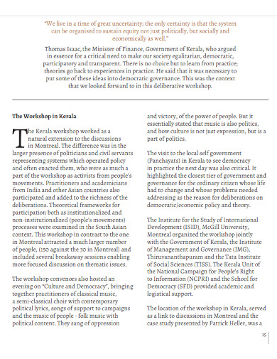 Participatory Democracy - Examples, PDF | Examples