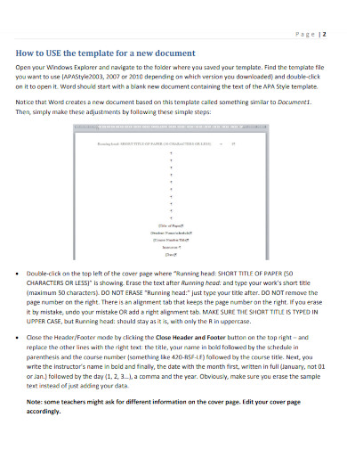 APA Heading - Examples, PDF | Examples