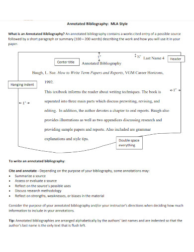MLA Bibliography - Examples, PDF | Examples