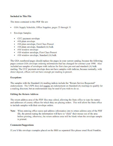 Mail Envelope - Examples, PDF | Examples