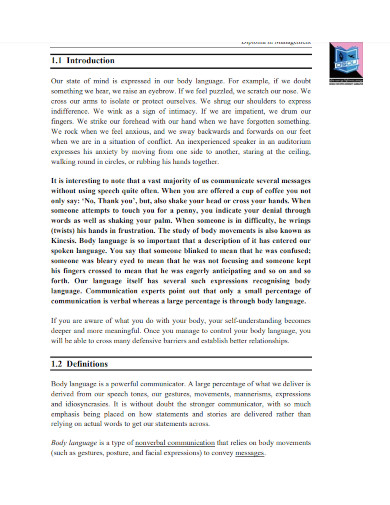 Body Language - 10+Examples, PDF, How to Improve