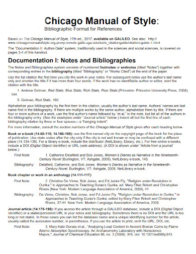 Chicago Style - Examples, PDF | Examples