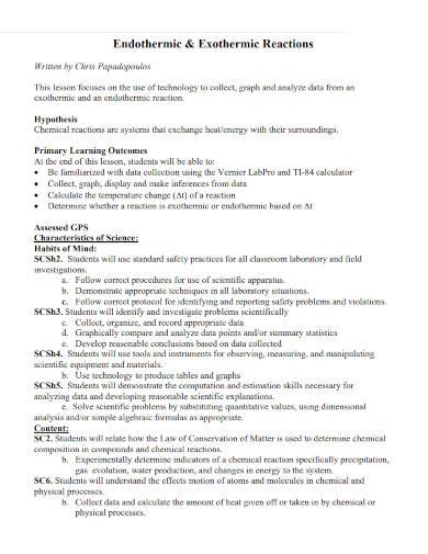 Endothermic Reaction - 5+ Examples, How to Identify, PDF
