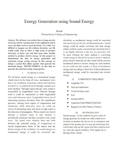 Sound Energy - 20+ Examples, Definition, Types