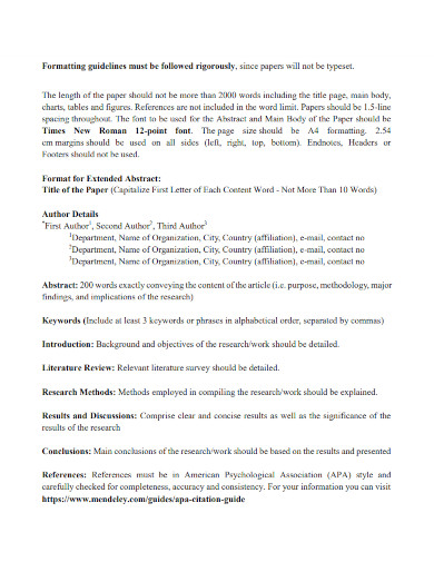 APA Abstract - Examples, PDF | Examples