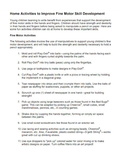 28+ Motor Skills - Examples, PDF, DOCS | Examples