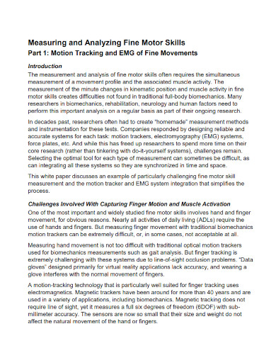 28+ Motor Skills - Examples, PDF, DOCS | Examples