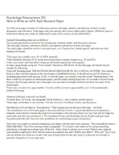 Apa Style Paper - Examples, Pdf | Examples