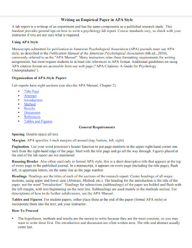 28+ Example Of An Apa Paper | Examples