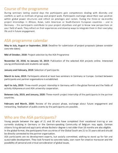 ASA Format - Examples, PDF | Examples