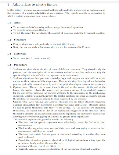 Abiotic - Examples, PDF | Examples