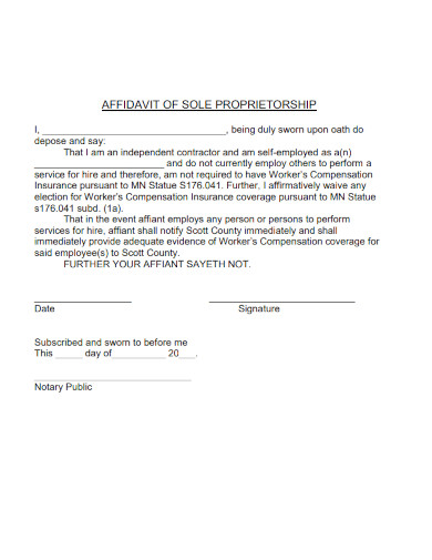 Sole Proprietorship - Examples, PDF | Examples