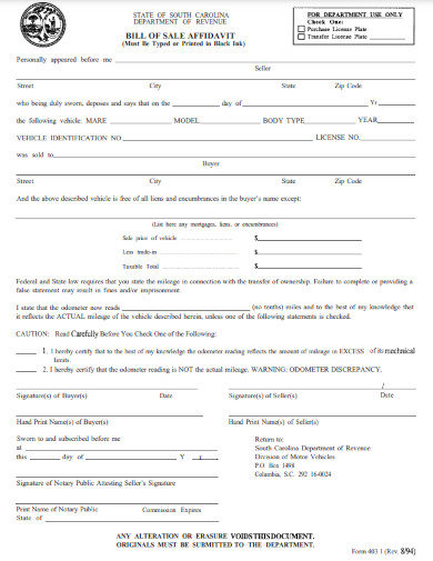 Bill of Sale - 17+ Examples, PDF, How to