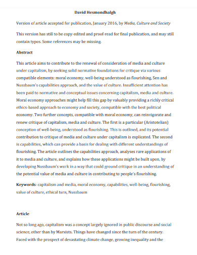 Capitalism - Examples, PDF | Examples