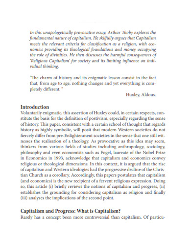 Capitalism - Examples, PDF | Examples