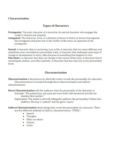 Characterization Meaning And Examples – ILAR