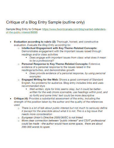 Blog - Examples, PDF | Examples