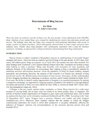 Blog - Examples, PDF | Examples