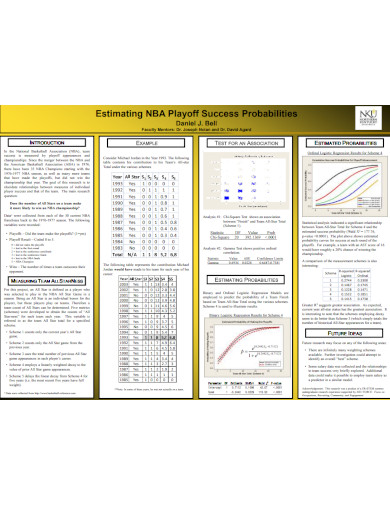 NBA Playoff - Examples, PDF | Examples