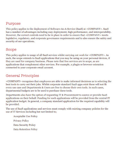 Saas - Examples, PDF | Examples