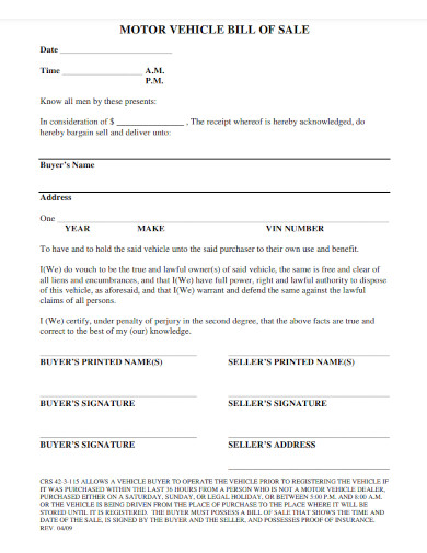Bill of Sale - 17+ Examples, PDF, How to